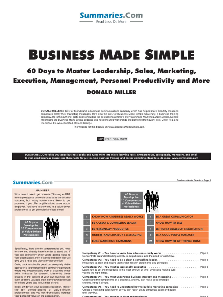 business-made-simple | PDF | Sales | Marketing