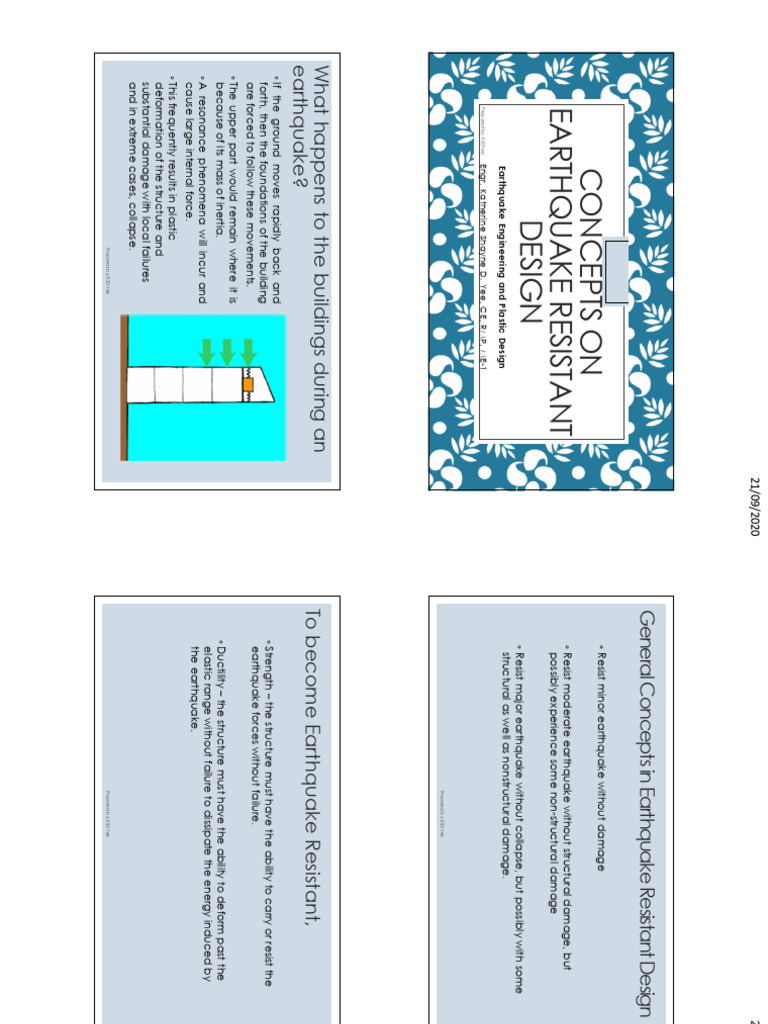 2 - Concepts of An Earthquake Resistant Design | PDF | Damping ...