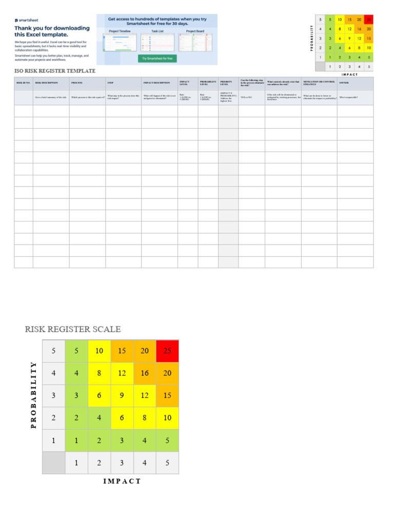 IC ISO Risk Register 11044 | PDF | Risk | Reliability Engineering