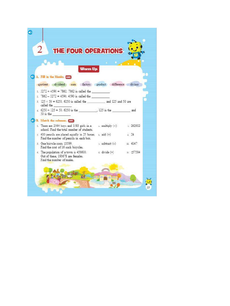 Class V Maths Lesson 2 | PDF