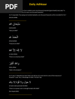 Rewards For Dhikr Chart | PDF | Prophets And Messengers In Islam | Tawhid