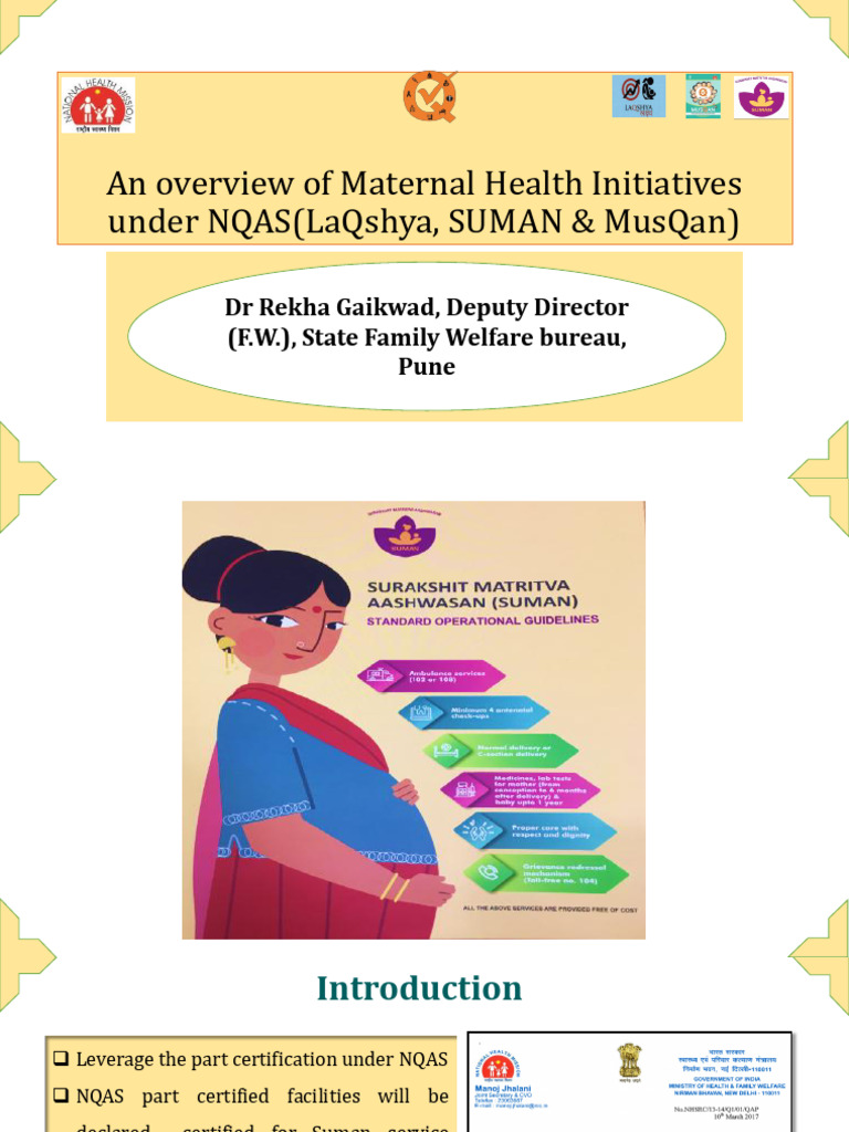 An Overview of Maternal Health Initiatives-LaQshya - 240215 - 182020 ...