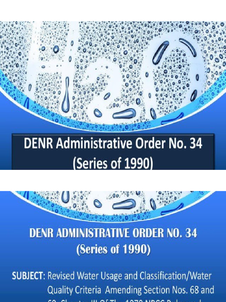 DENR Administrative Order NO 34 Series (1990) | PDF