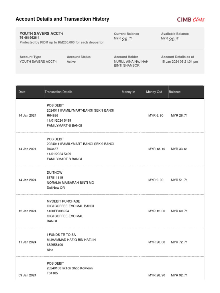 Cim B Clicks | PDF | Debit Card | Payments
