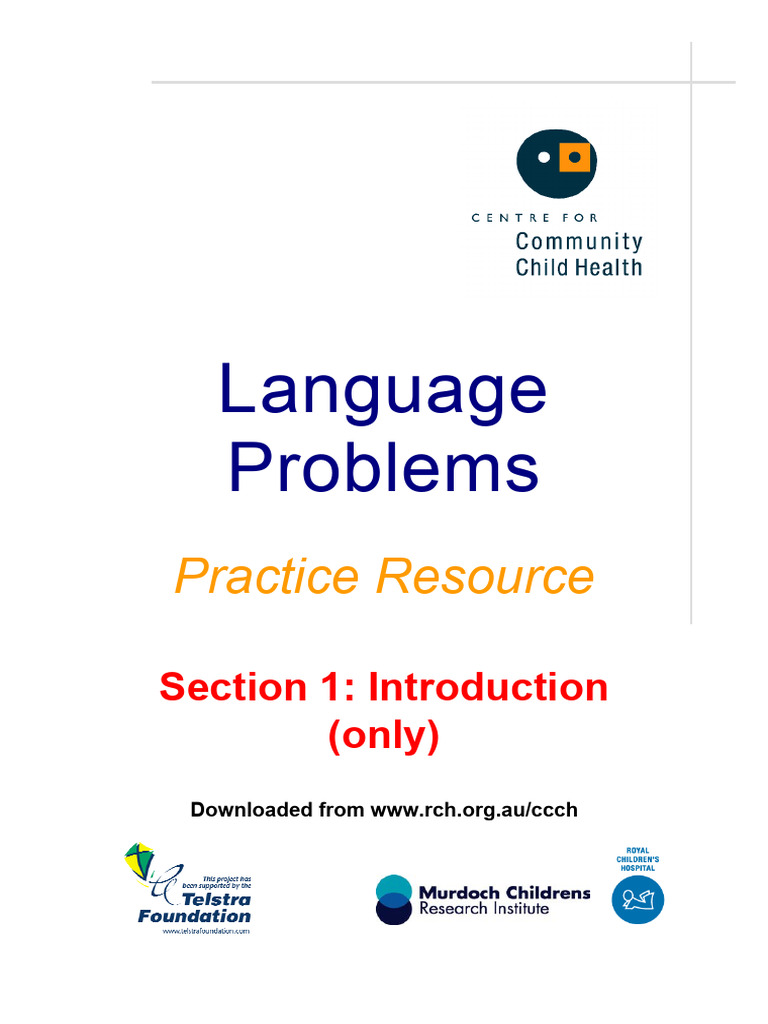 Speech Delay | PDF | Language Development | Communication