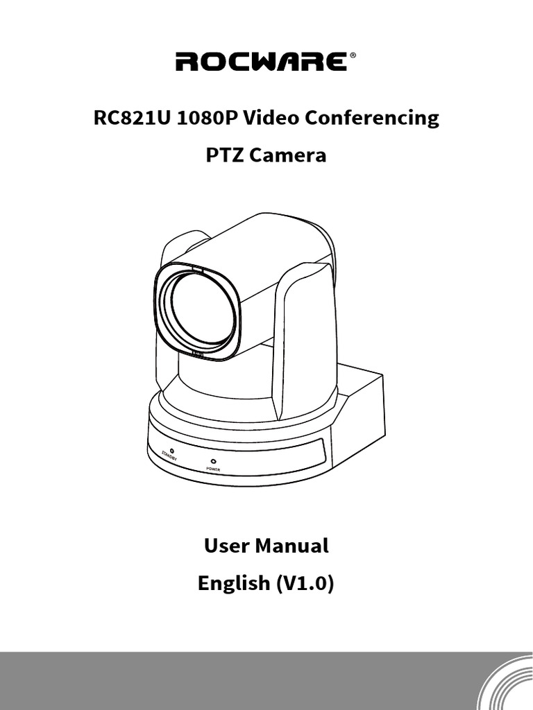 RC821U 1080P Video Conferencing PTZ Camera User Manual ROCWARE | PDF ...