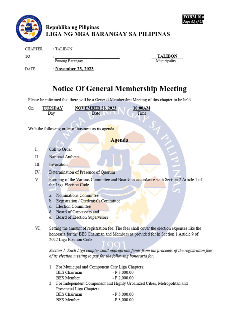 Gen Assembly Letter | PDF | Government