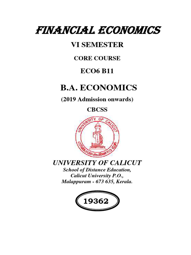 SLM Eco Financial Economics Final | PDF | Internal Rate Of Return | Net ...
