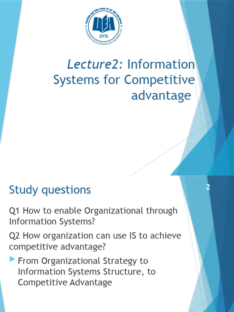 Information Systems for Competitive Advantage | PDF | Strategic ...