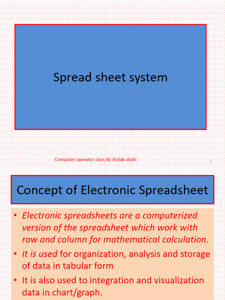 Spread Sheet | PDF | Spreadsheet | Microsoft Excel