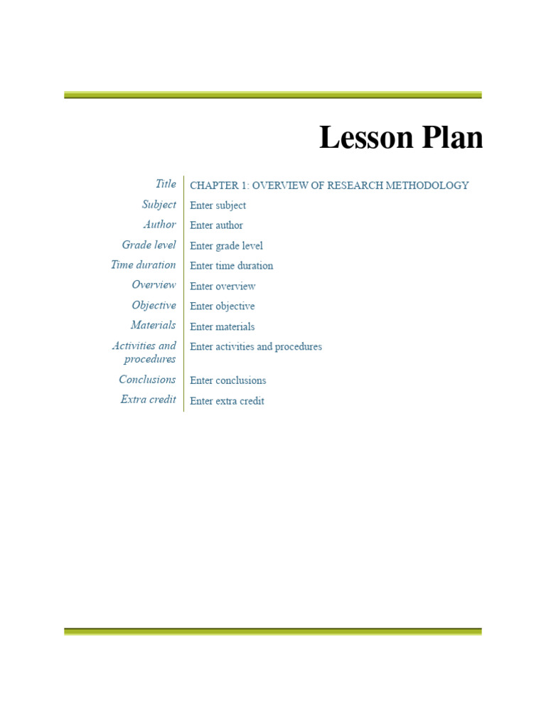 Chapter 1_Overview of Research Methodology | PDF Chapter 1_Overview of Research Methodology | PDF