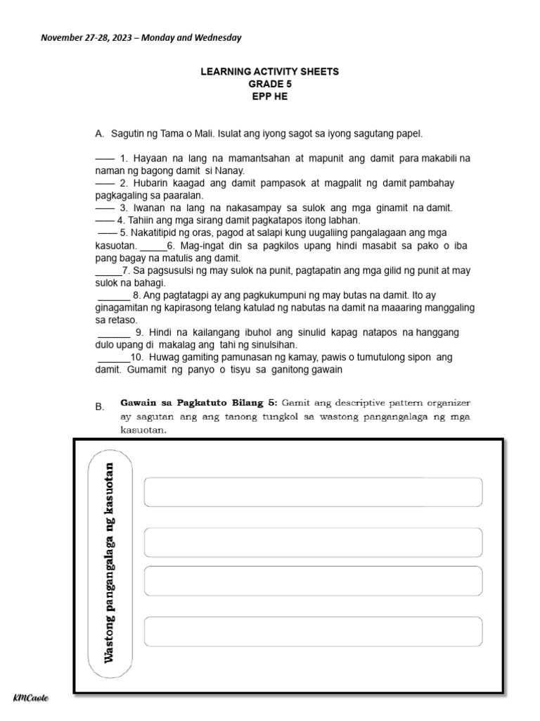 LAS - EPP HE 5 | PDF