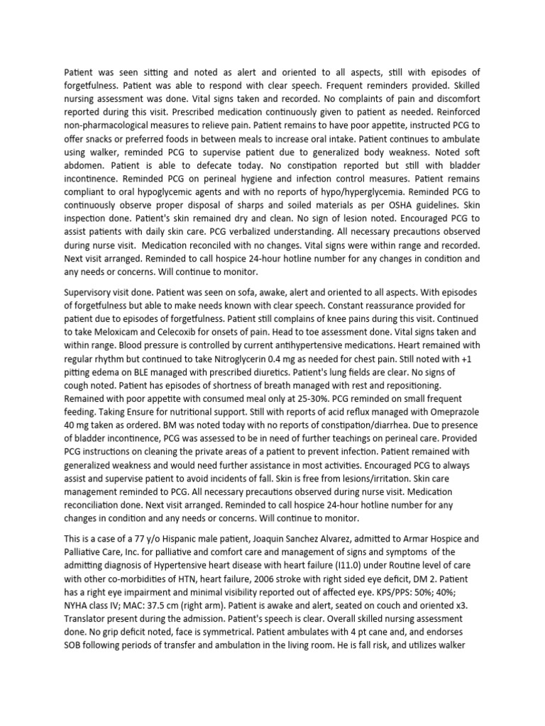 RN Reassessment | PDF | Palliative Care | Heart Failure