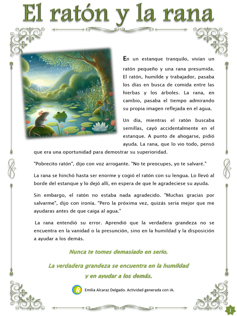 El ratón y la rana | PDF