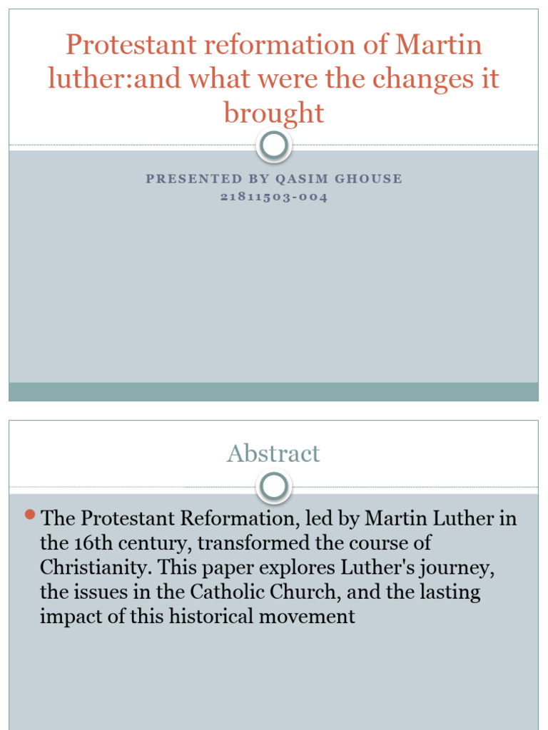 Martin Luther and the Protestant Reformation | PDF | Politics ...