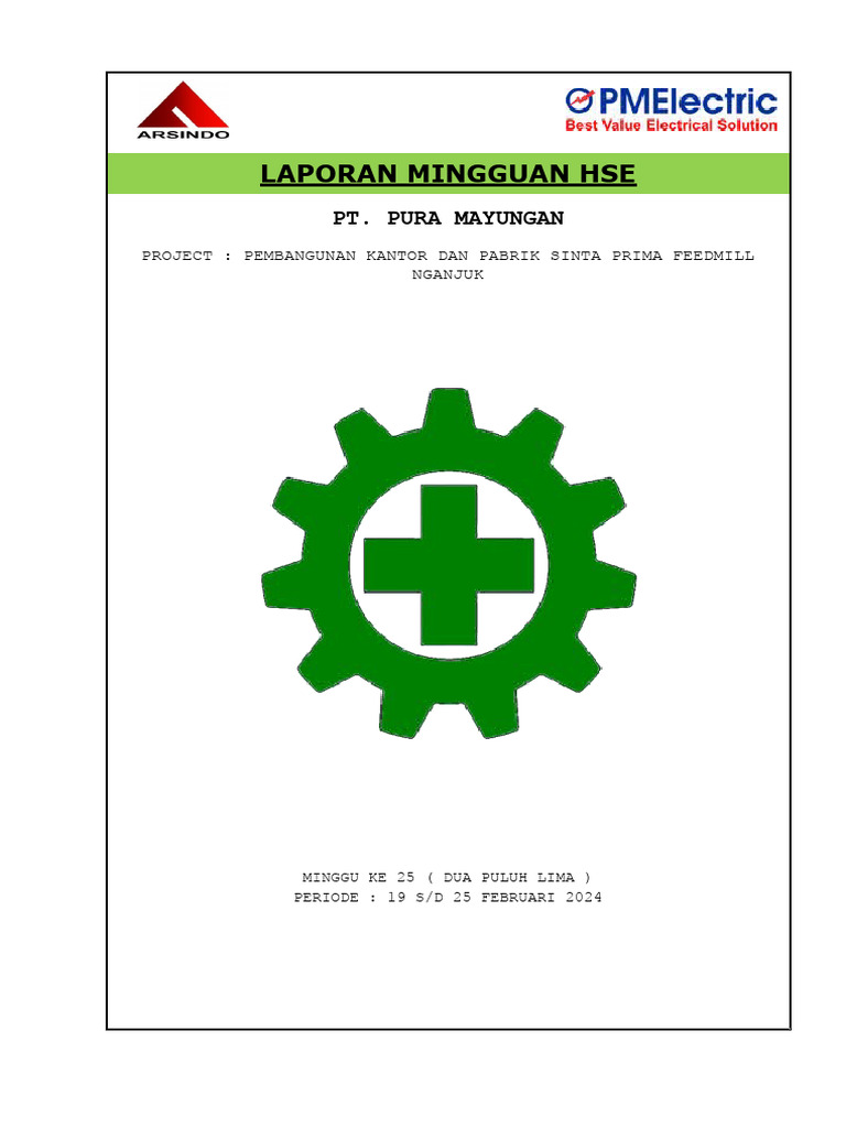 Laporan Mingguan Hse M25 | PDF