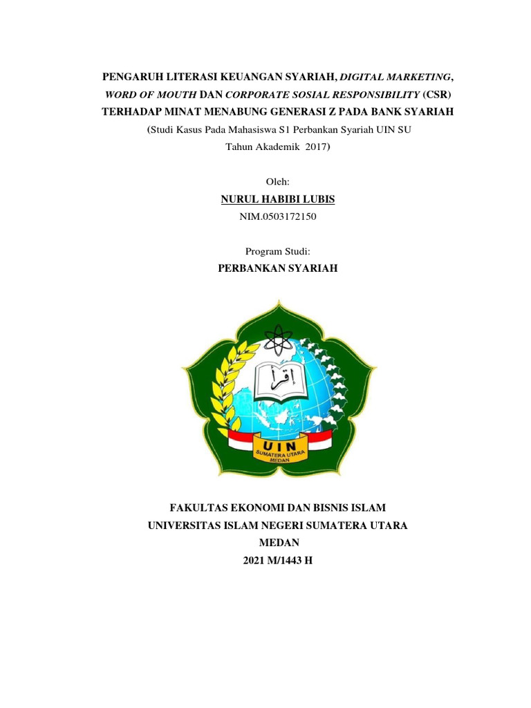 Skripsi Nurul H Lubis | PDF