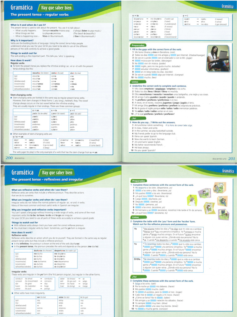 Edexcel GCSE Spanish - Gramatica - Vocabulario | PDF
