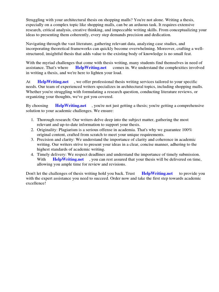 Architectural Thesis Shopping Malls | PDF | Shopping Mall | Thought