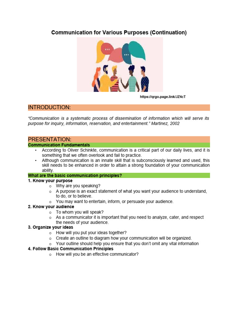 Principles of Effective Communication | PDF | Communication | Information
