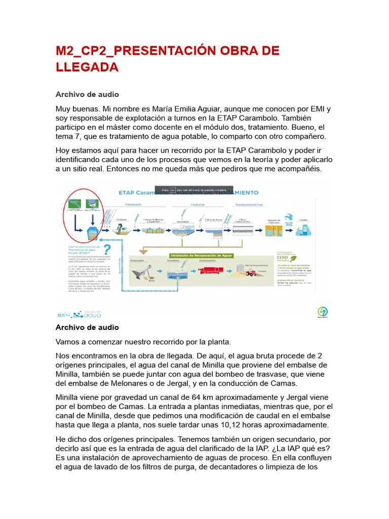 ClasePractica.ETAP CARAMBOLO | PDF | Agua | Bomba