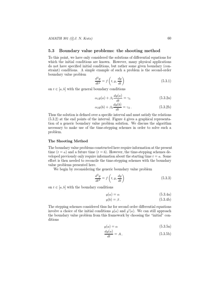 Shooting Method for Boundary Value Problems | PDF | Teaching Methods ...