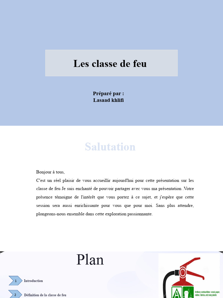 Les Classe de Feu | PDF | Dangers | Feu