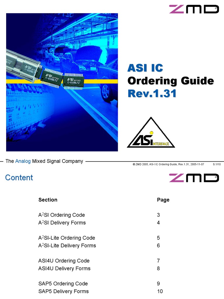ASI Ordering Guide - Rev.1 | PDF | Electronic Engineering | Electronics