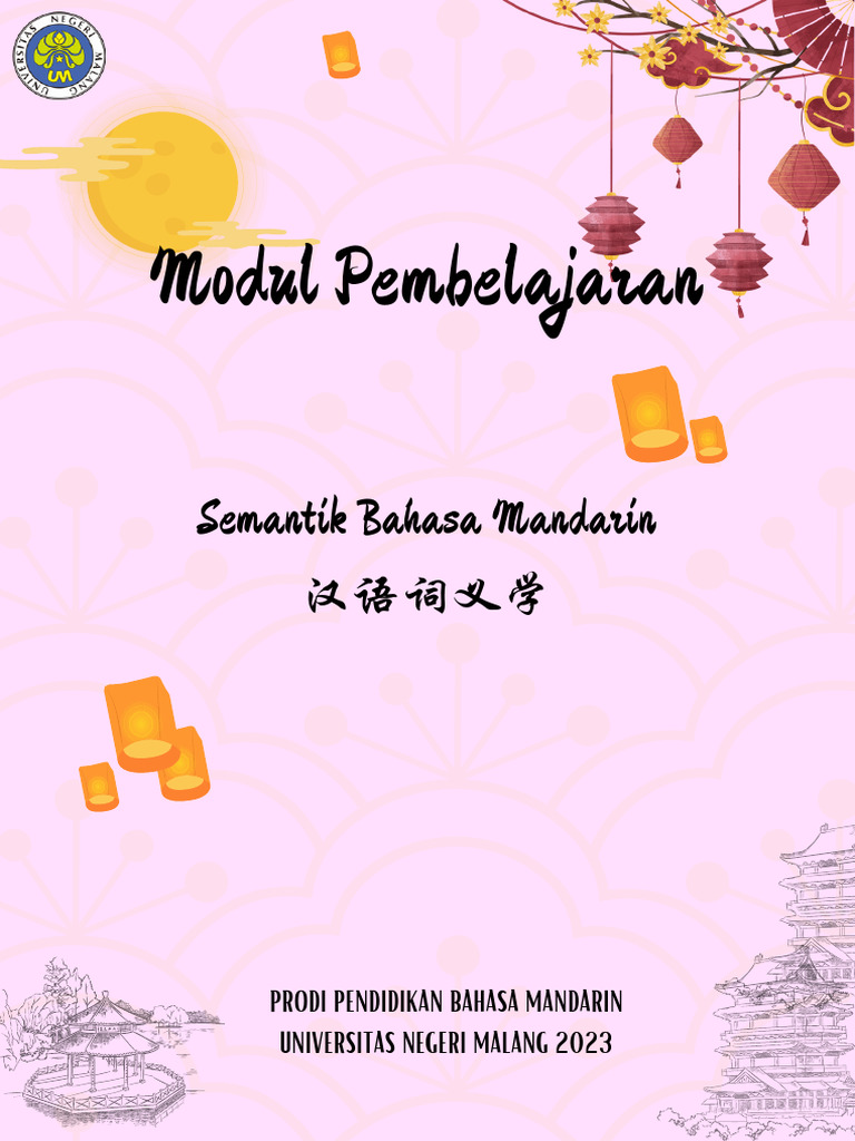Modul Pembelajaran Semantik Bahasa Mandarin Pdf