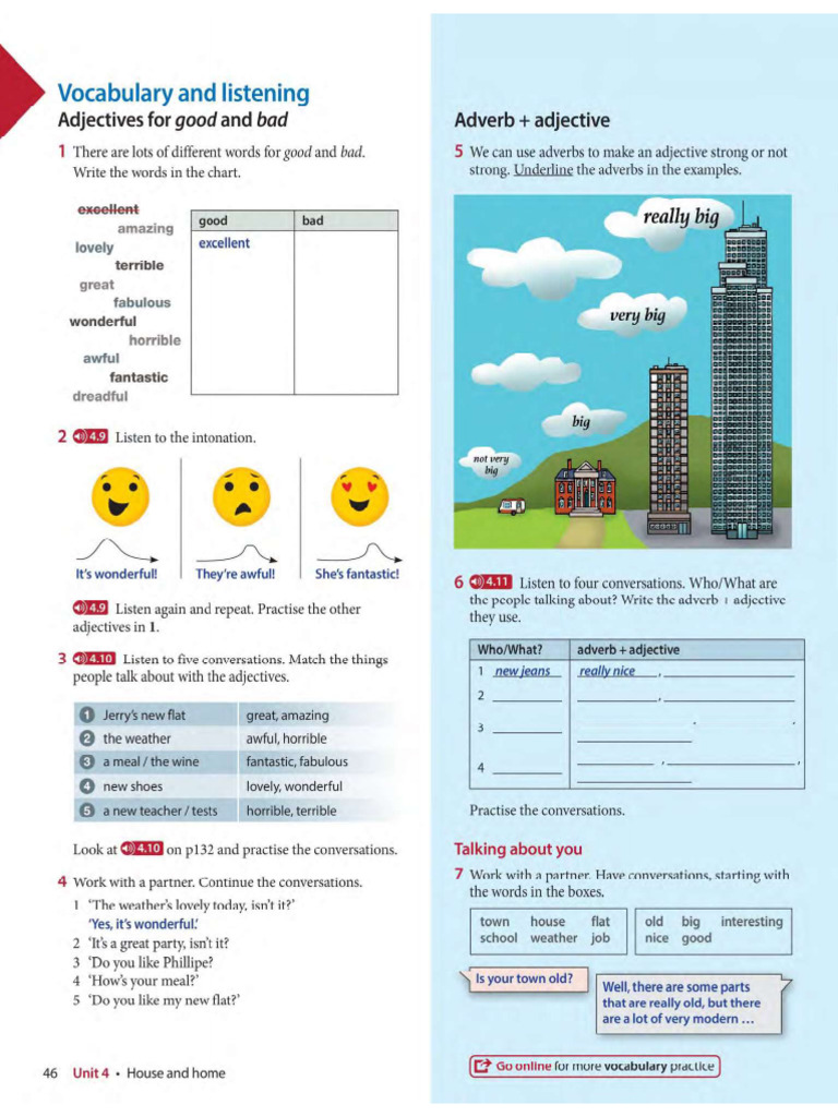 Adverb Plus Adjectives 1 From Hw5thsbele | PDF