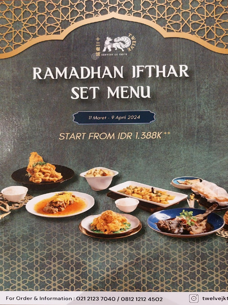 Twelve Chinese Dining Menu | PDF