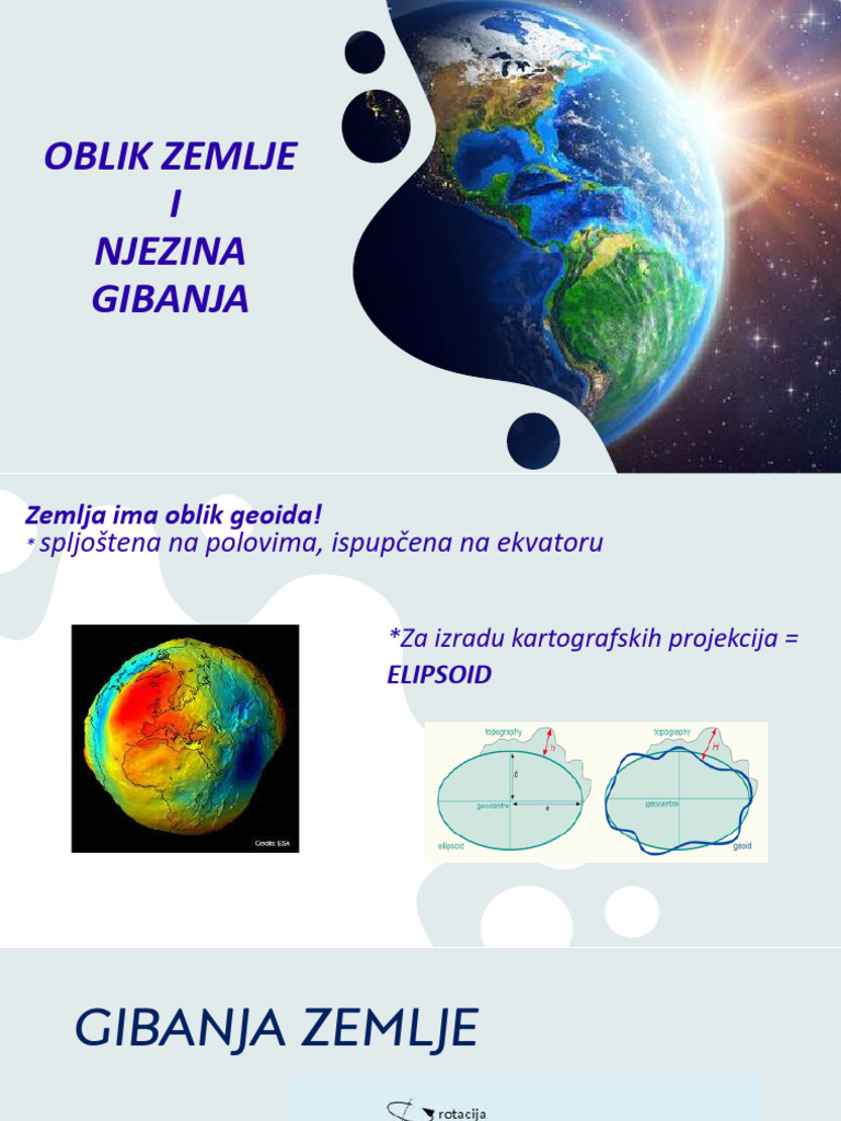 3.oblik Zemlje I Njezina Gibanja | PDF
