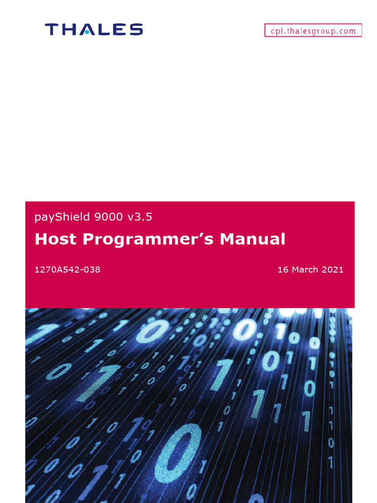 1270A542-038 Host Programmer v3.5 | PDF | Personal Identification Number | Cryptography