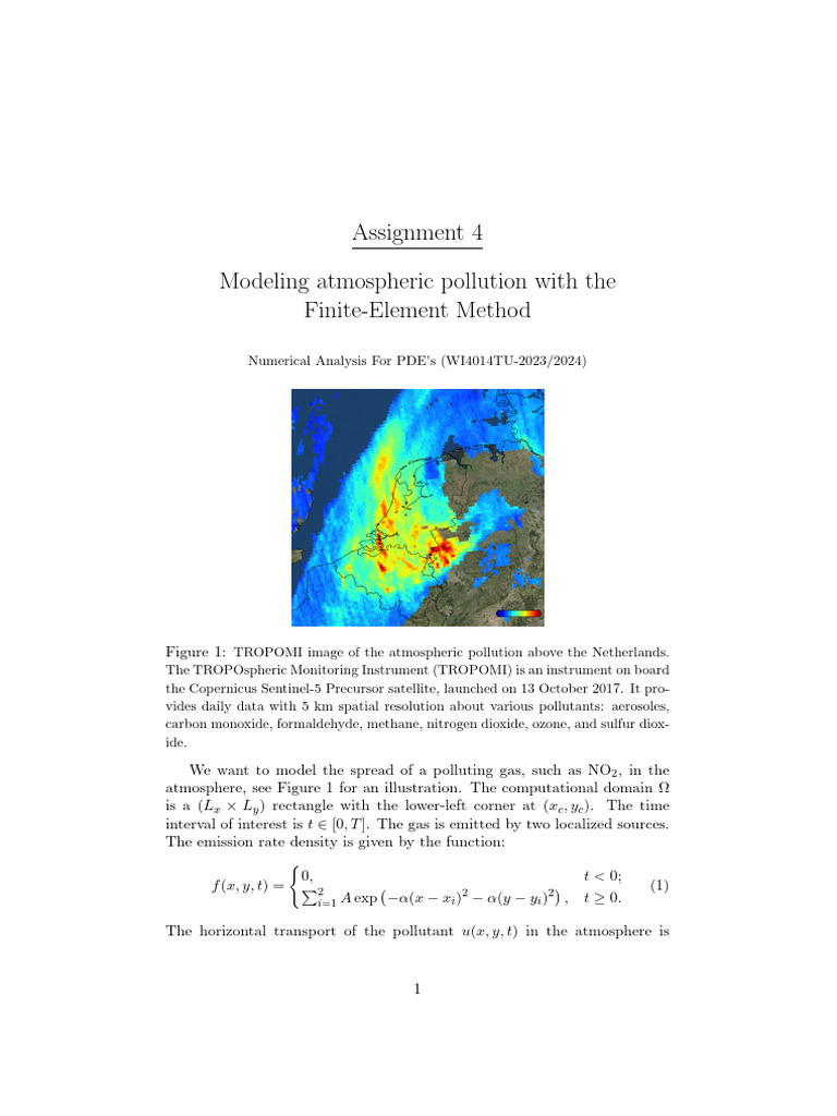 Assignment4-2023 For Numerical Analysis | PDF | Air Pollution | Applied Mathematics