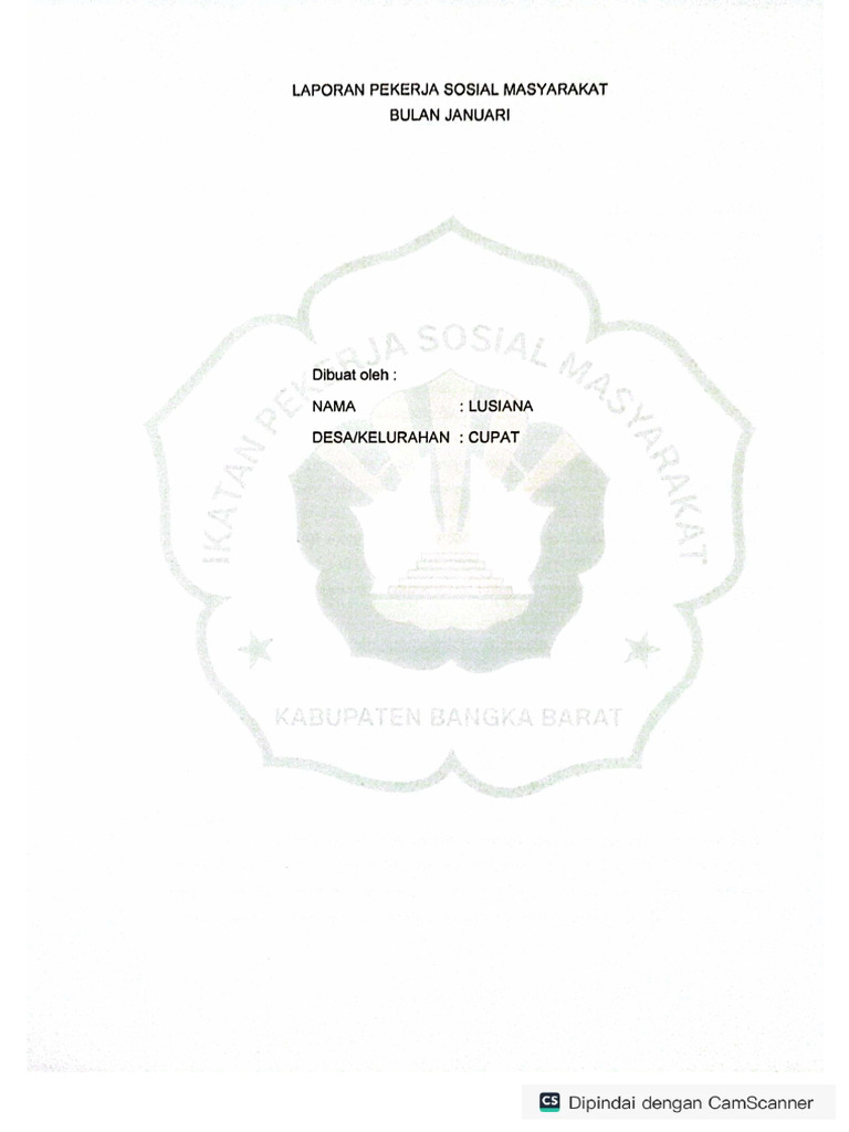 Laporan PSM Cupat Januari | PDF