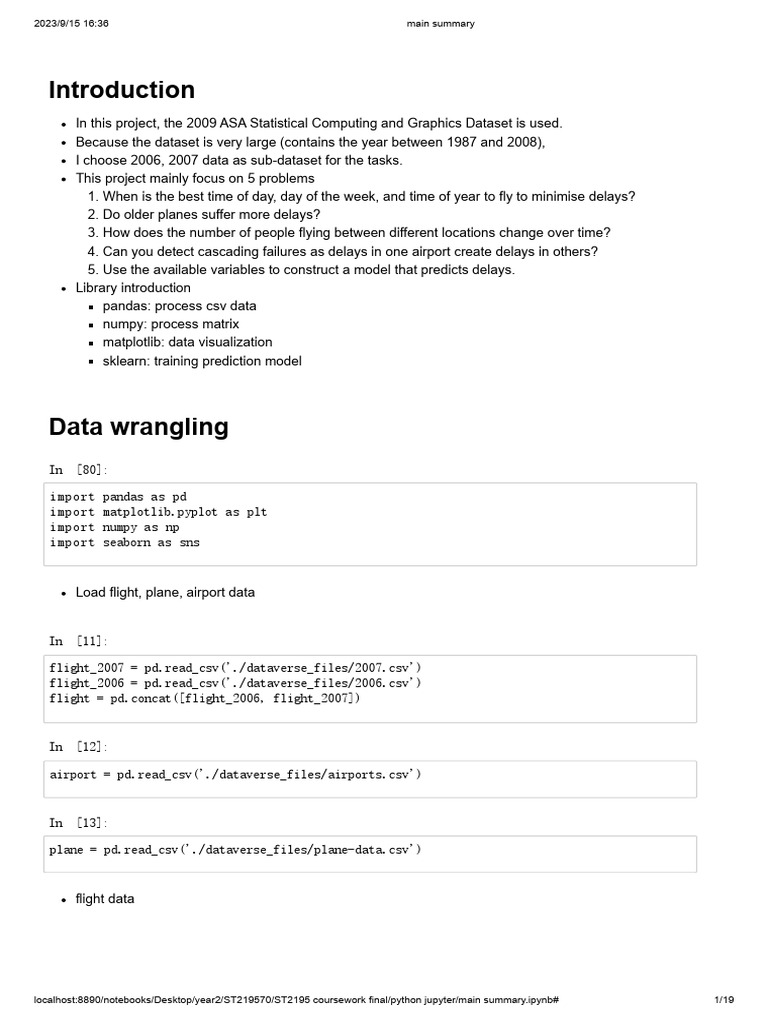 Main Summary | PDF | Receiver Operating Characteristic | Statistics