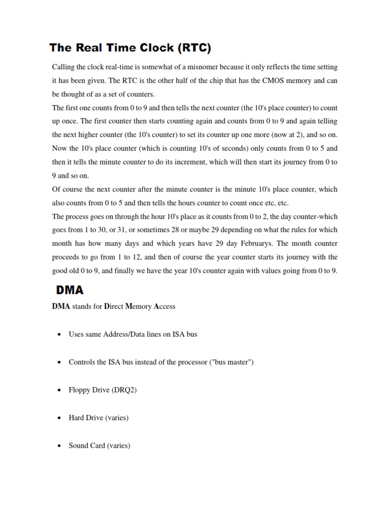 The Real Time Clock | PDF | Office Equipment | Digital Technology The Real Time Clock | PDF | Office Equipment | Digital Technology