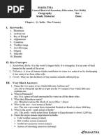 Annual Our Country India Iswk | PDF | Earth Sciences | Physical Geography