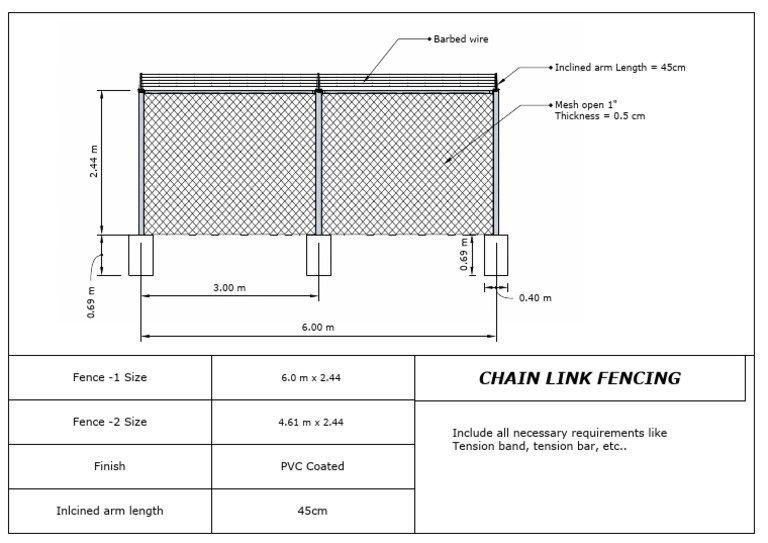 Chain Link Fencing | PDF