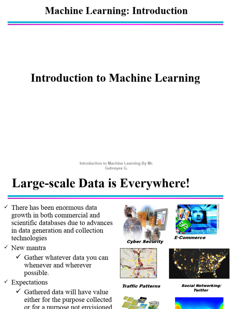 Chap1 - Introduction To Machine Learning | PDF | Data Mining | Machine Learning
