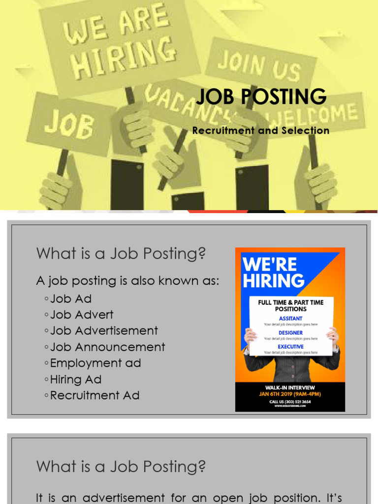 Lesson 5 Job Posting | PDF | Recruitment | Employment