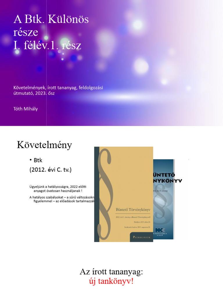 Buntetojog Jegyzet | PDF