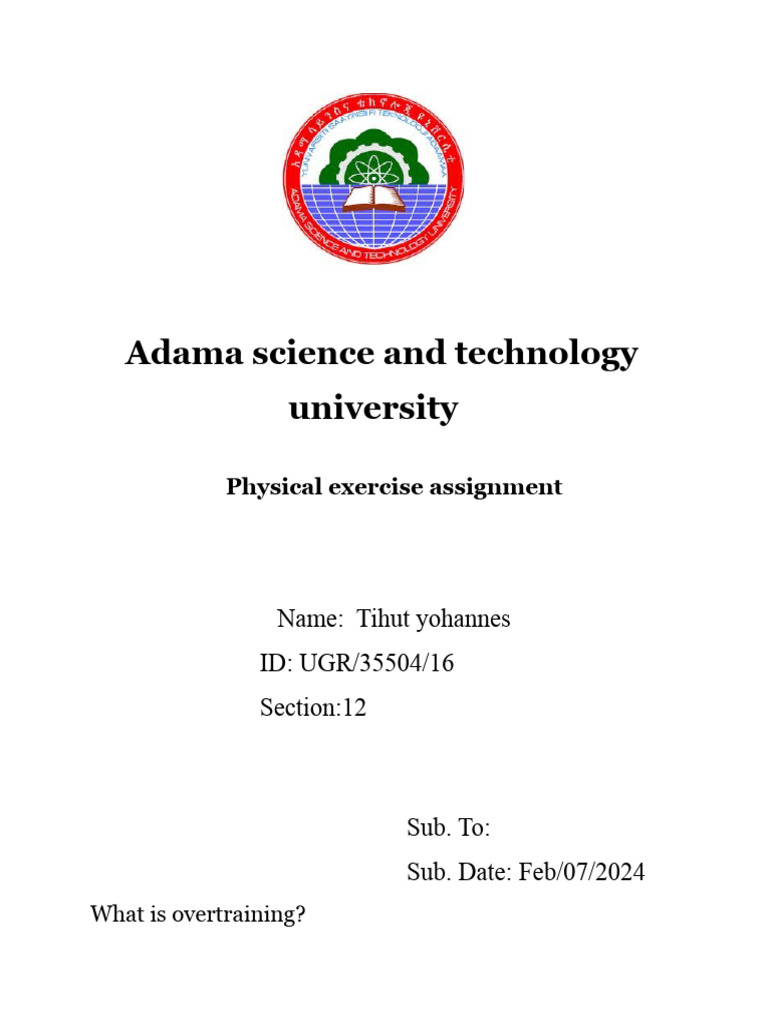 PE Assignment | PDF | Sleep | Physical Fitness