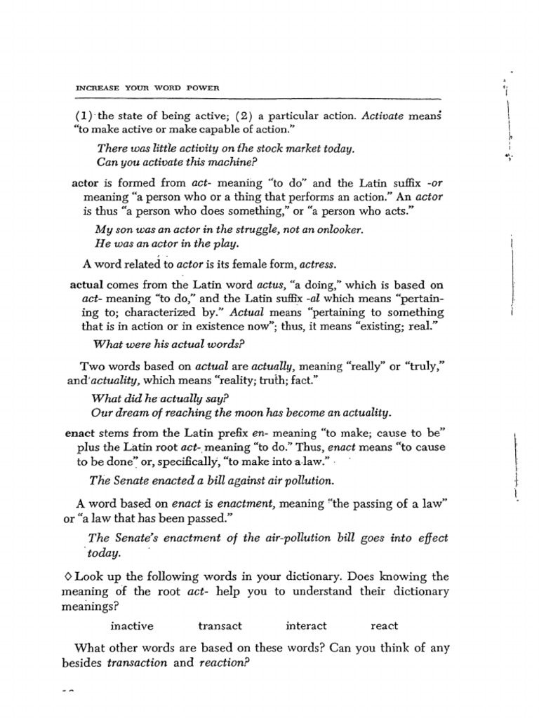 Tye Keys To Greater Word Power 4 | PDF