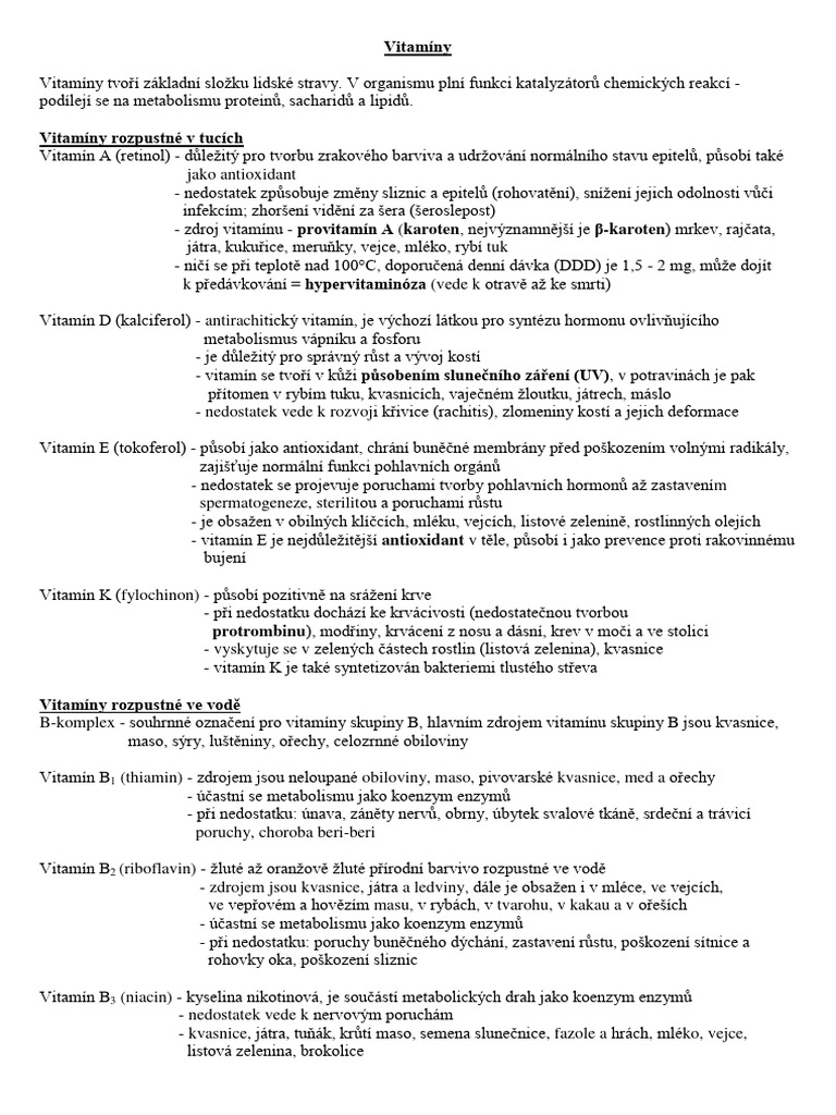 ZL - Vitaminy | PDF