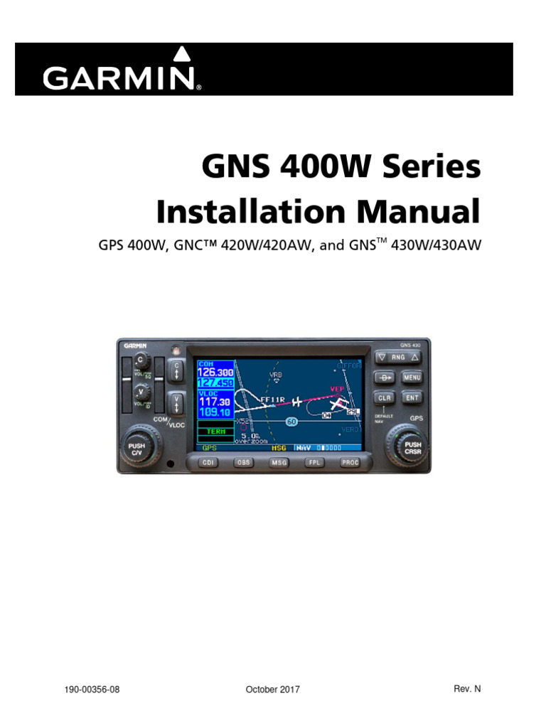GNS 400W Series 190-00356-08 - N | PDF | Instrument Flight Rules ...
