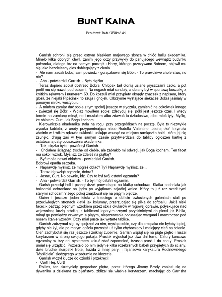 Stephen King - Bunt Kaina | PDF