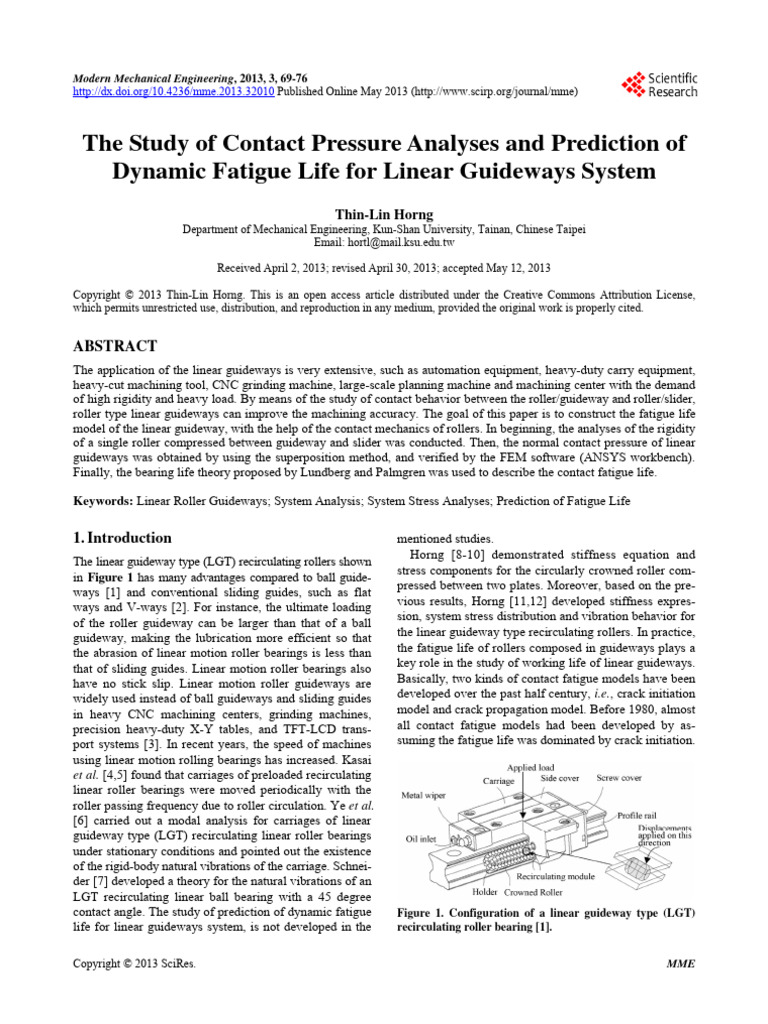 The Study of Contact Pressure Analyses and Prediction of | PDF | Stress ...