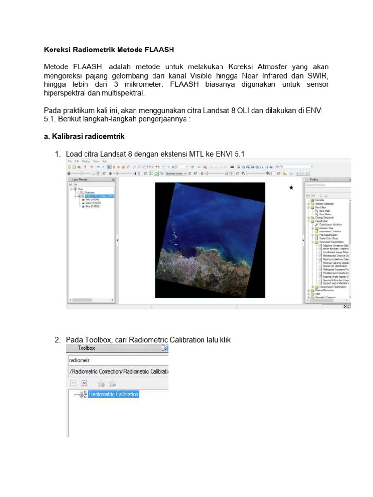 Kalibrasi Radiometrik Koreksi Atmosferik Dengan FLAASH | PDF