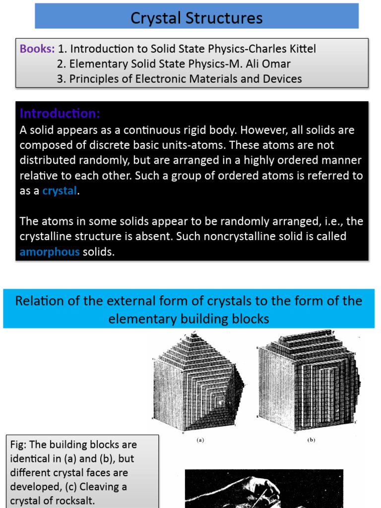 Crystal Structures | PDF | Crystal Structure | Crystal
